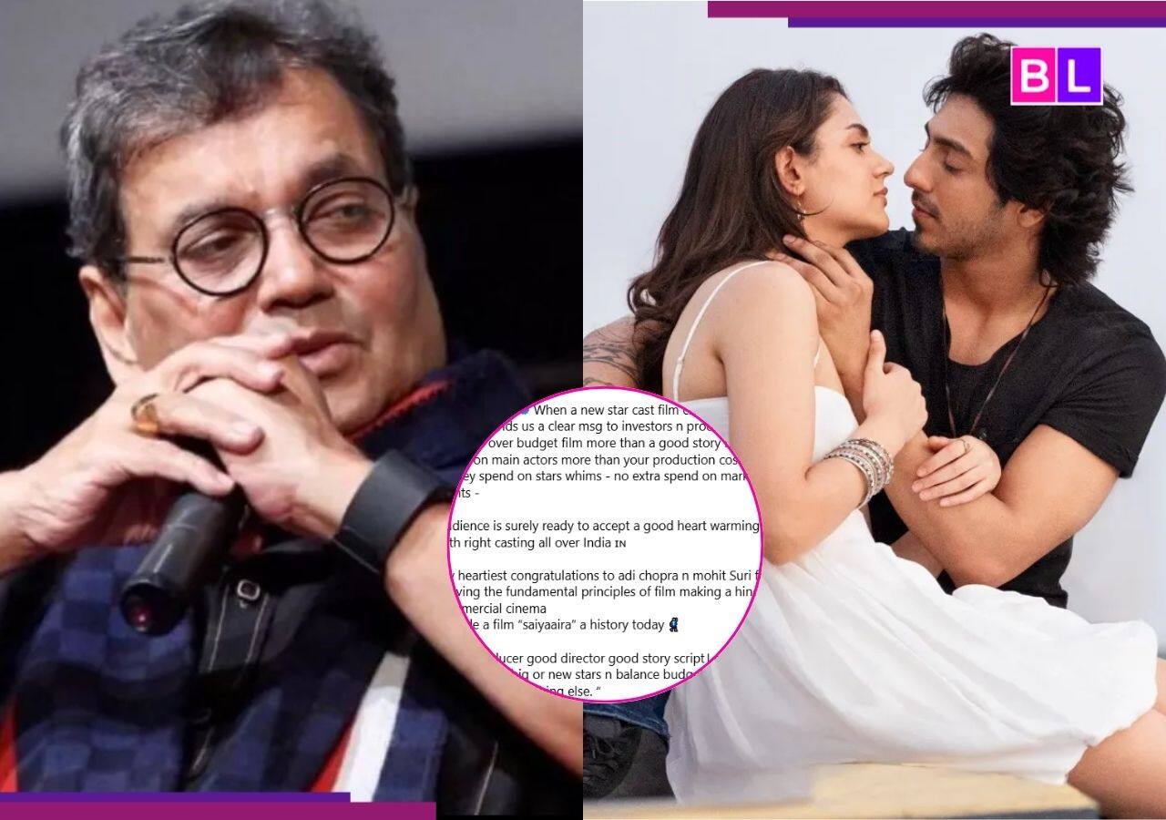 Subhash Ghai said this from his heart while praising Ahaan Pandey Aneet Padda starrer film ...