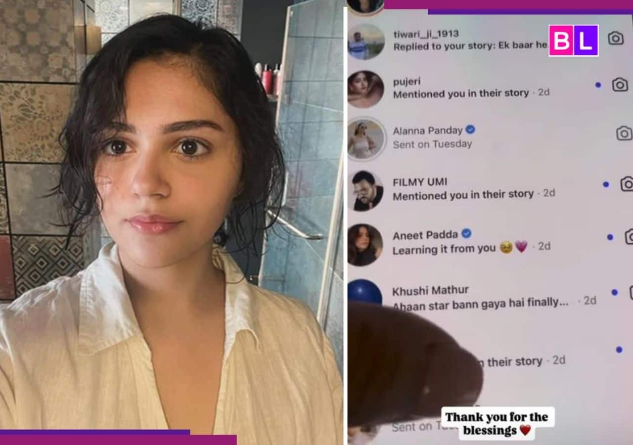 Saiyaara’s star Ahaan Panday’s mother’s Instagram chat with Aneet Padda ...