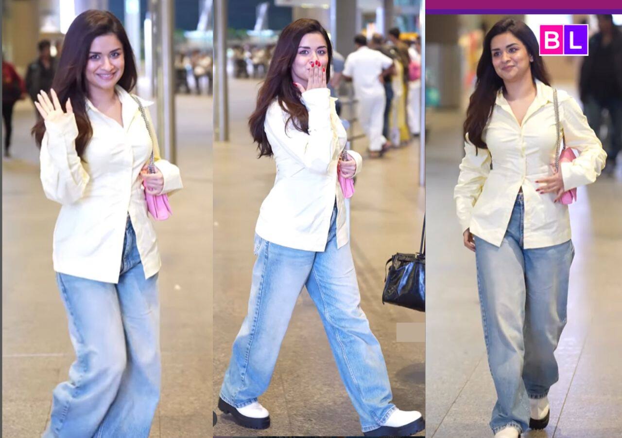 Avneet Kaur flaunted her toned figure in tight-fitted shirt and blue denim jeans video viral ...