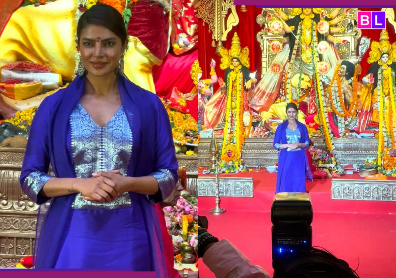 Priyanka Chopra visit Durga Puja Pandal in India : भारत पहुंचीं प्रियंका चोपड़ा ने दुर्गा पंडाल ...