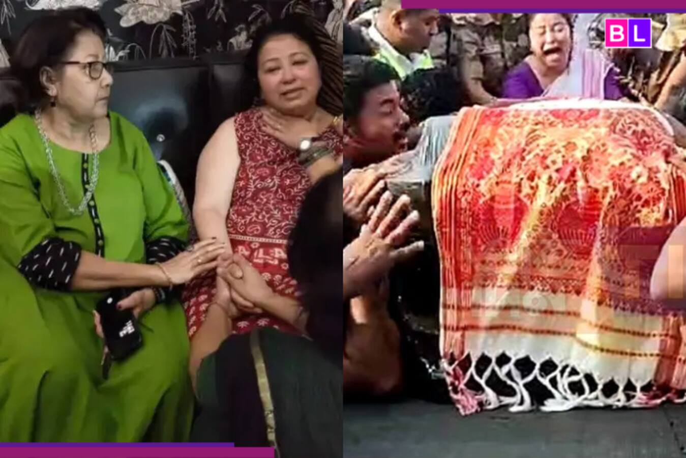 Zubeen Garg’s wife Garima breaks down at Guwahati airport as his mortal remains arrive