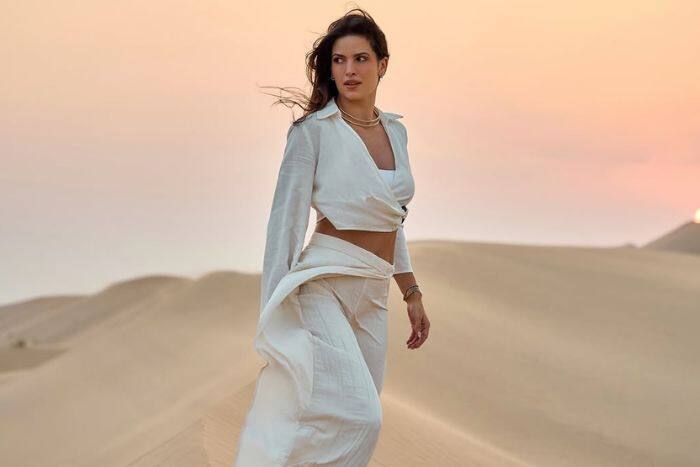 Hardik Pandya ex wife natasa stankovic bold photos : Hardik Pandya की Ex वाइफ ने रेत पर लेटकर ...