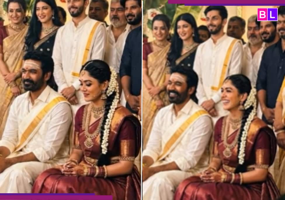 Mrunal Thakur marries Dhanush in private South-Indian ceremony? Viral ...
