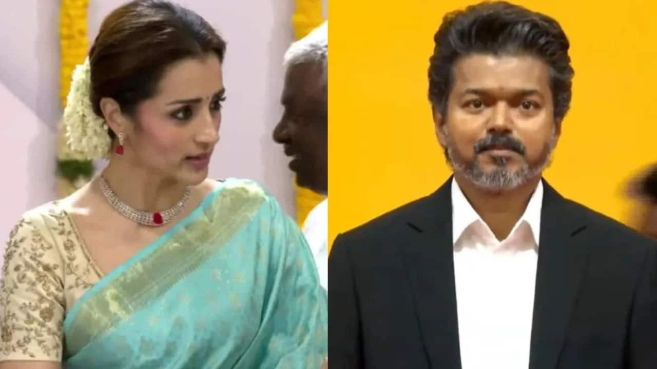Trisha Krishnan’s tattoo at Vijay’s oath grabs everyone's attention: Is ...
