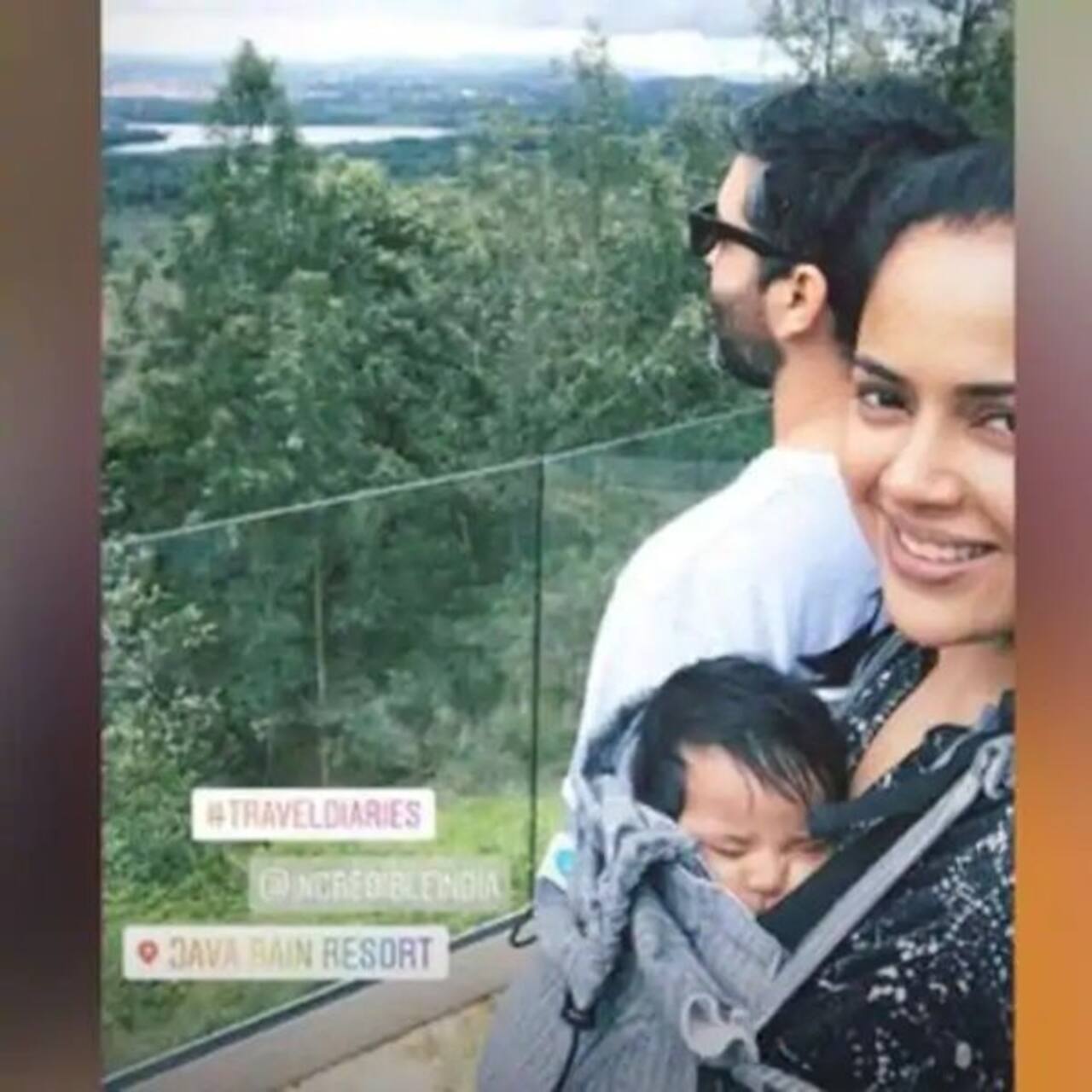 Sameera Reddy shares cute holiday pics of son Hans and daughter Nyra