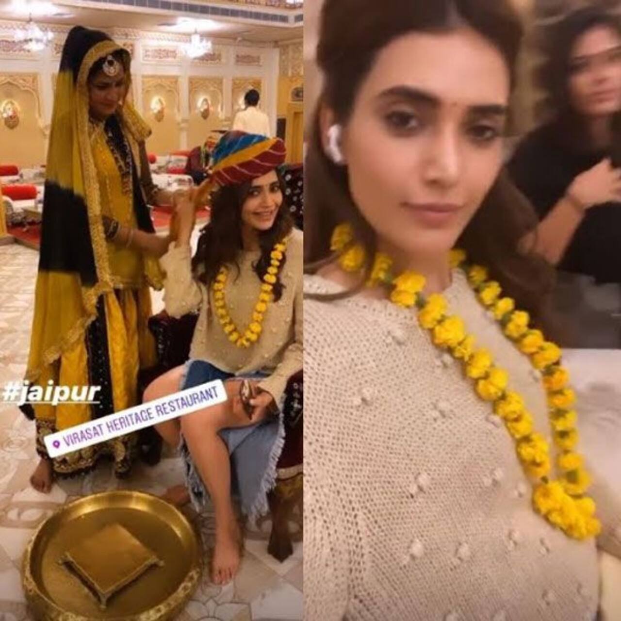 Karishma tanna stuns in a red lehenga for a fashion show 1582698