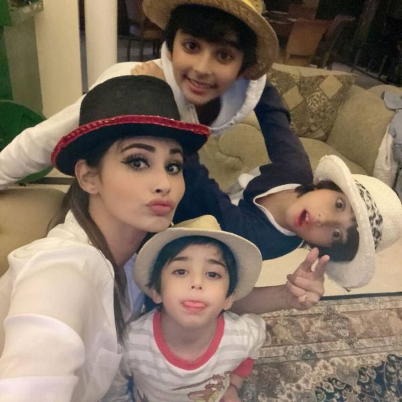 Naagin actress Mouni Roy's pictures with kids are just too adorable