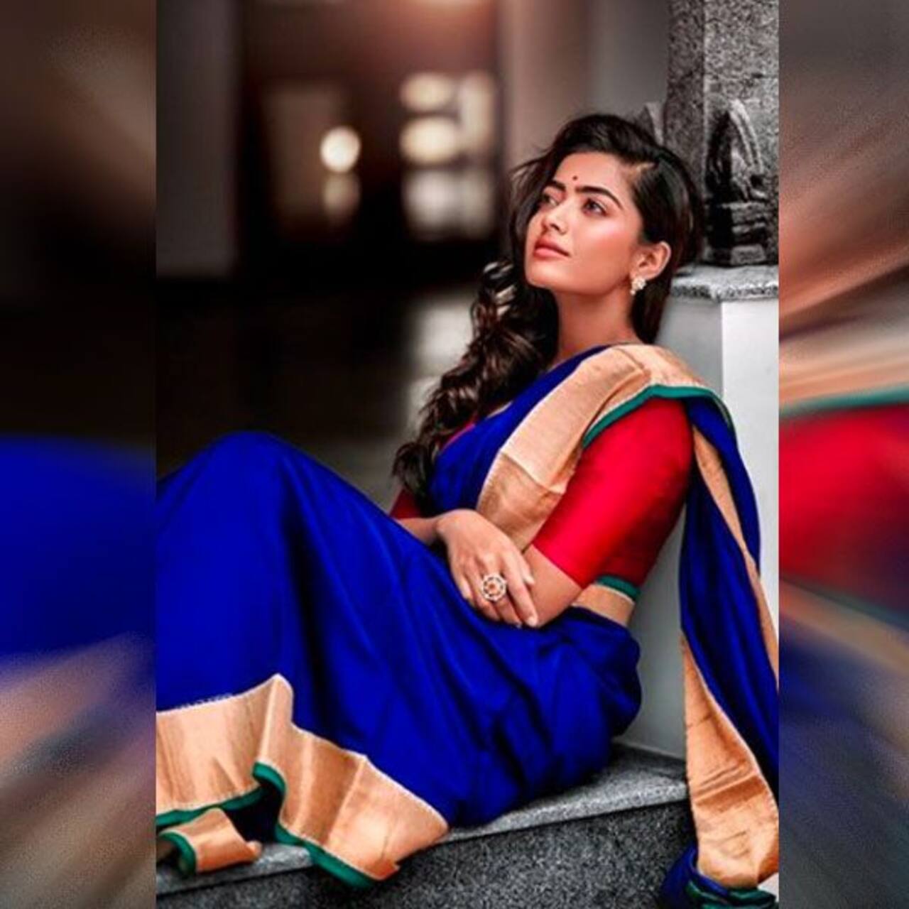 Rashmika Mandanna personifies grace and elegance in her saree avatar