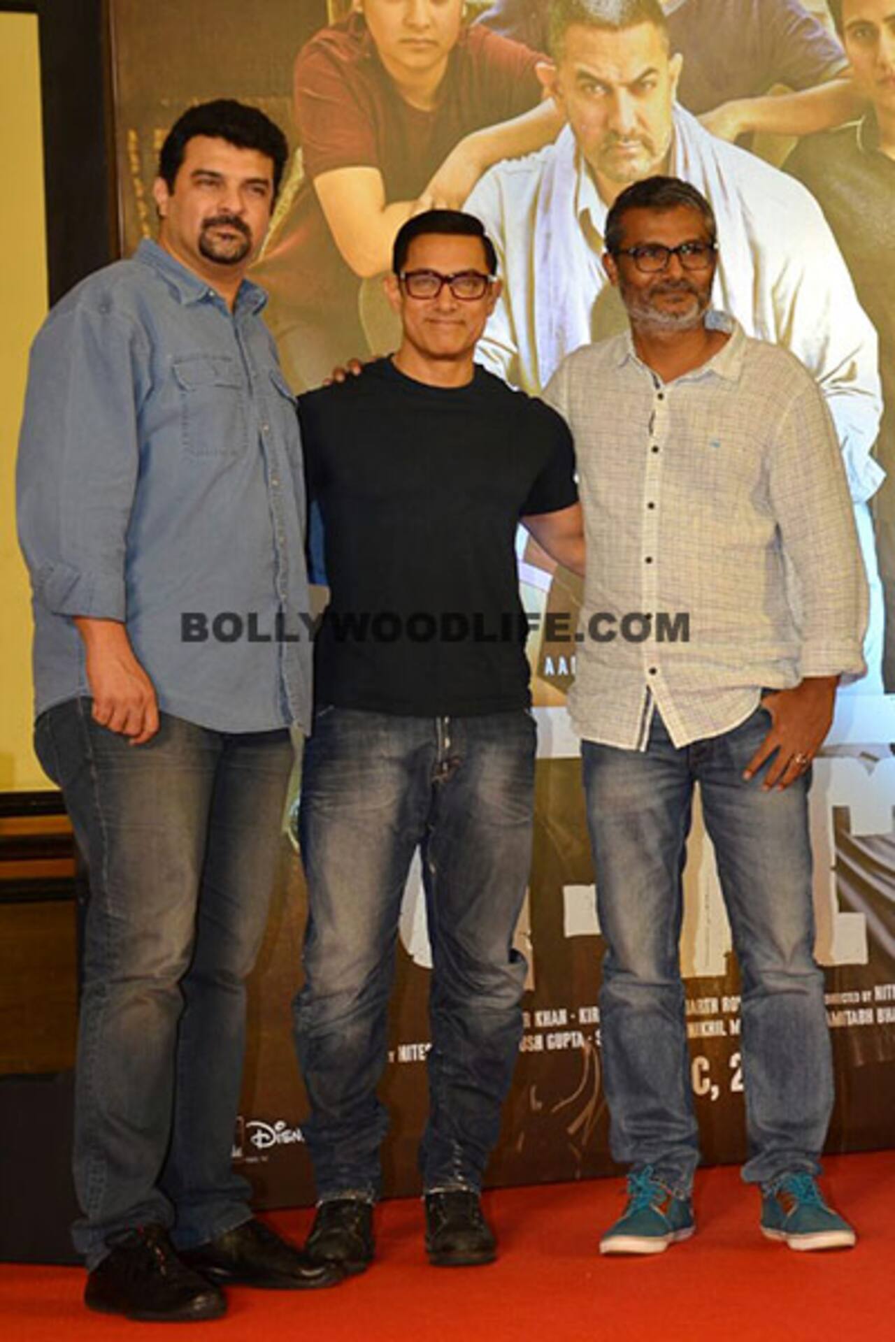 Aamir Khan launches poster of ‘Dangal’ with director Nitesh Tiwari and ...