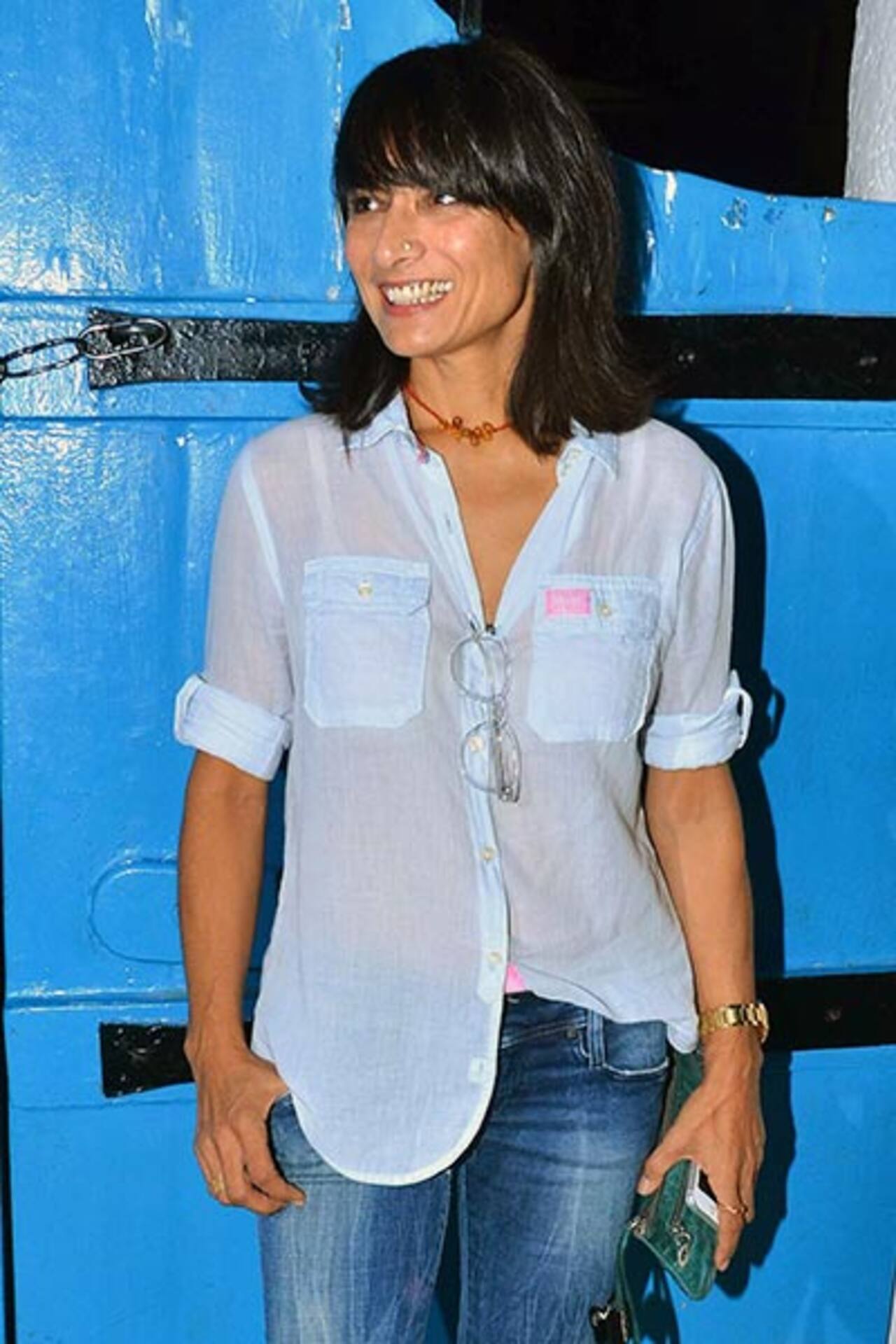 Farhan Akhtar and Adhuna Bhabani were partying under same roof last night