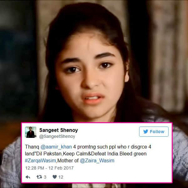 Dangal Girl Zaira Wasims Mothers Pro Pakistan Posts Resurface Online