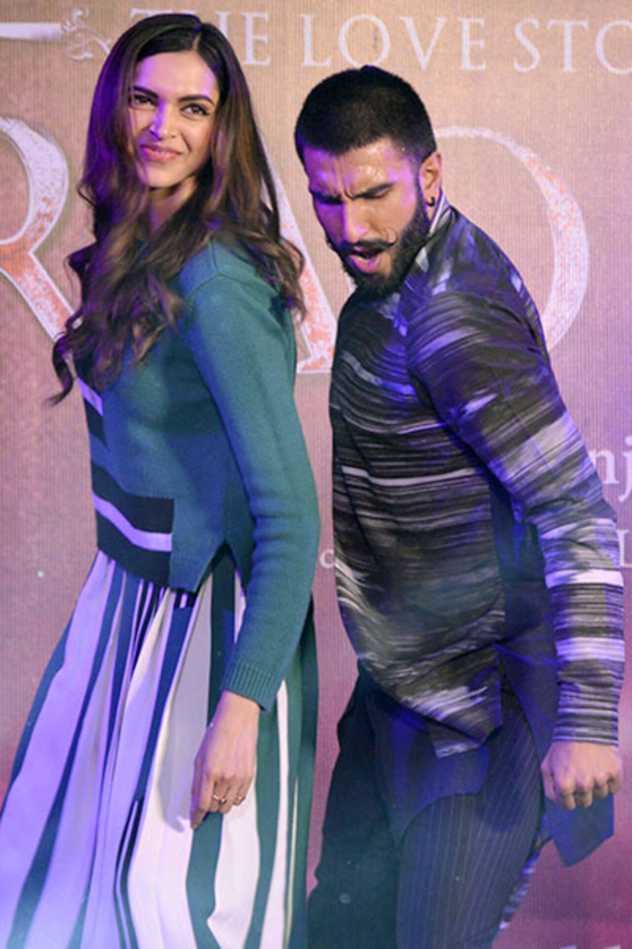 Deepika and Ranveer promote ‘Bajirao Mastani’ in Gurgaon