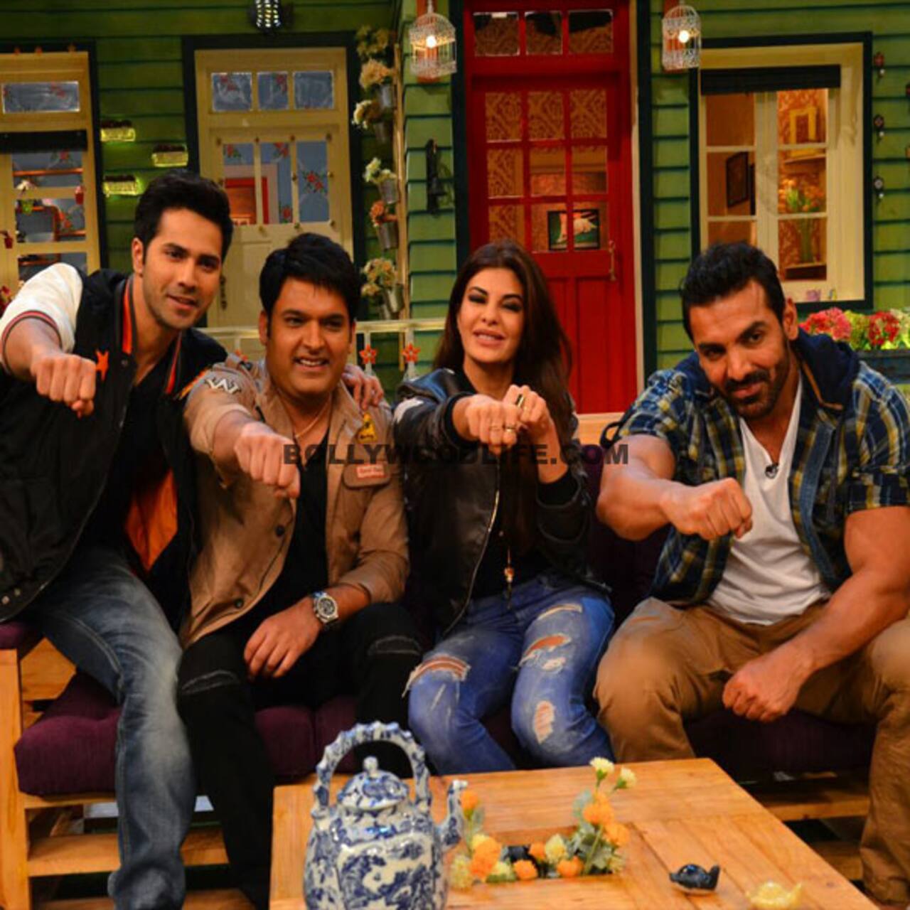 Varun Dhawan, John Abraham and Jacqueline Fernandez promote ‘Dishoom ...