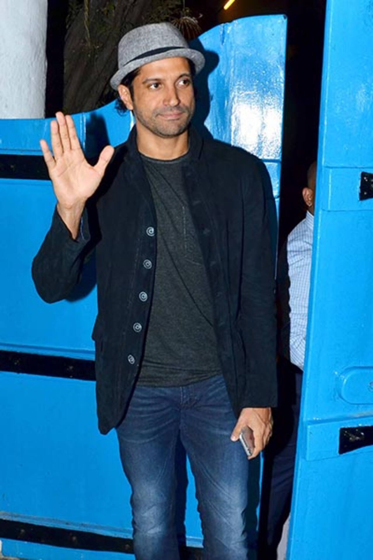 Farhan Akhtar and Adhuna Bhabani were partying under same roof last night