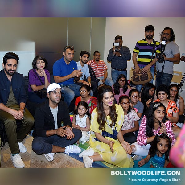 Kriti Sanon, Ayushmann Khurrana and Rajkummar Rao had a whale of a time ... Kriti Sanon, Ayushmann Khurrana and Rajkummar Rao had a whale of a time ...