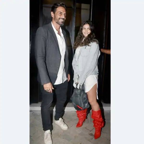 New parents Arjun Rampal and Gabriella Demetriades step out on yet ...