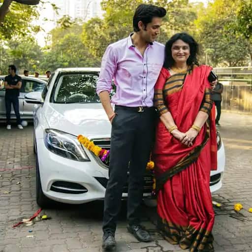 Parth Samthaan's mother is all smiles as her son purchases a luxurious car