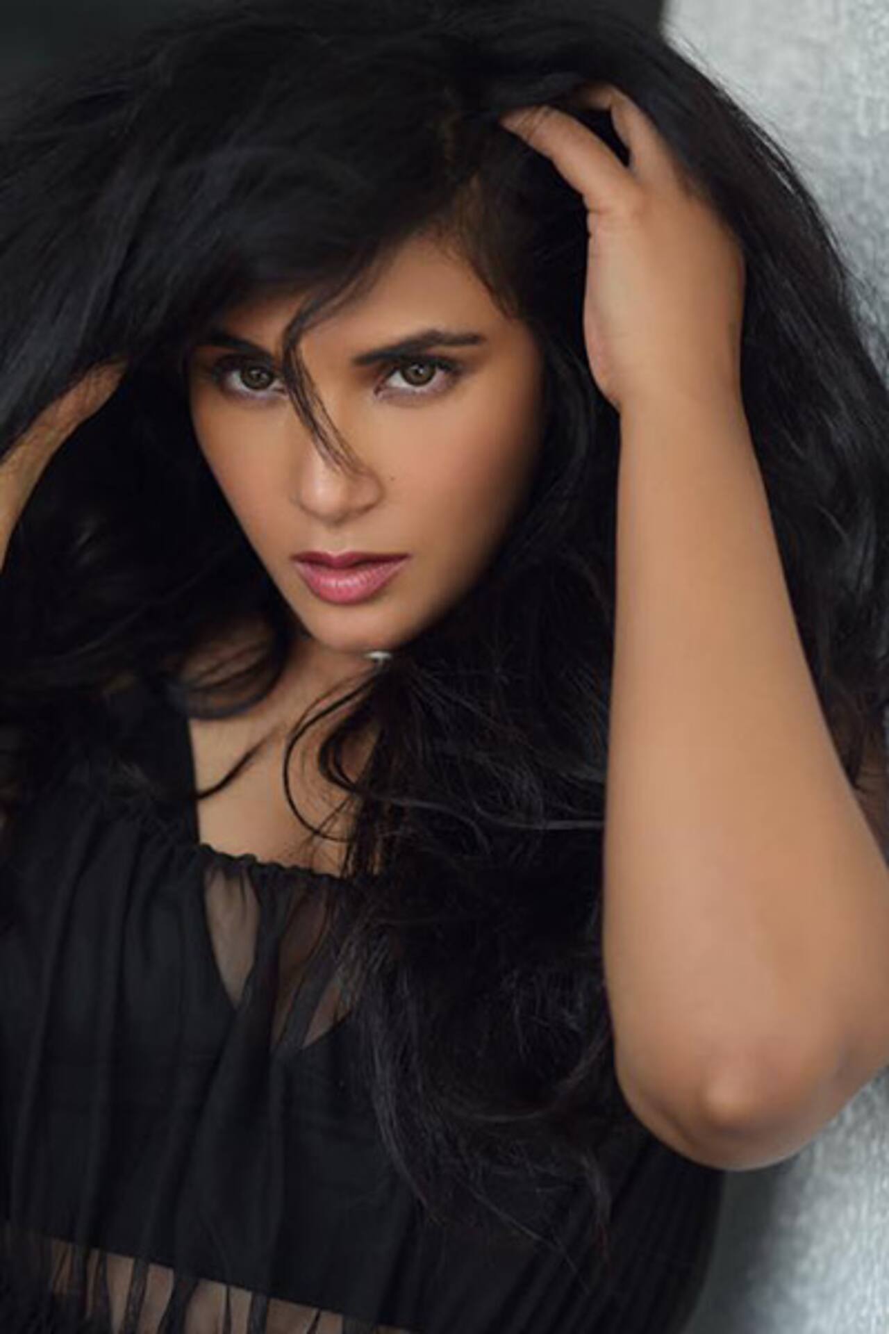 Hot! Richa Chadda just slipped into a black swimsuit and we can’t keep ...