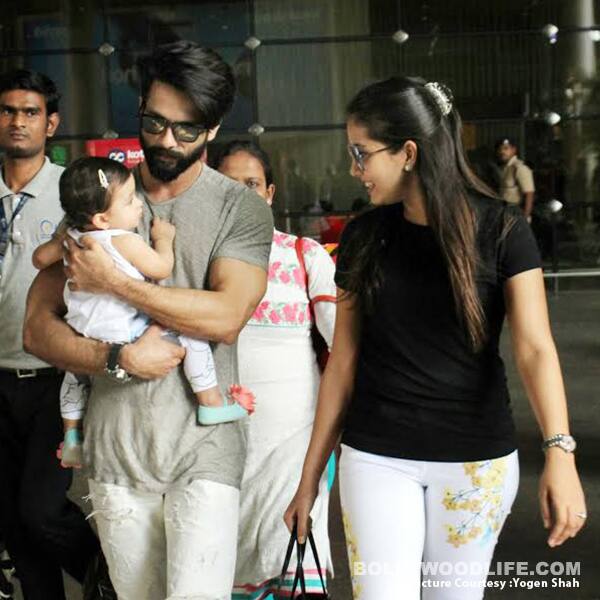 Shahid Kapoor, Mira Rajput and daughter Misha make a happy family at ...