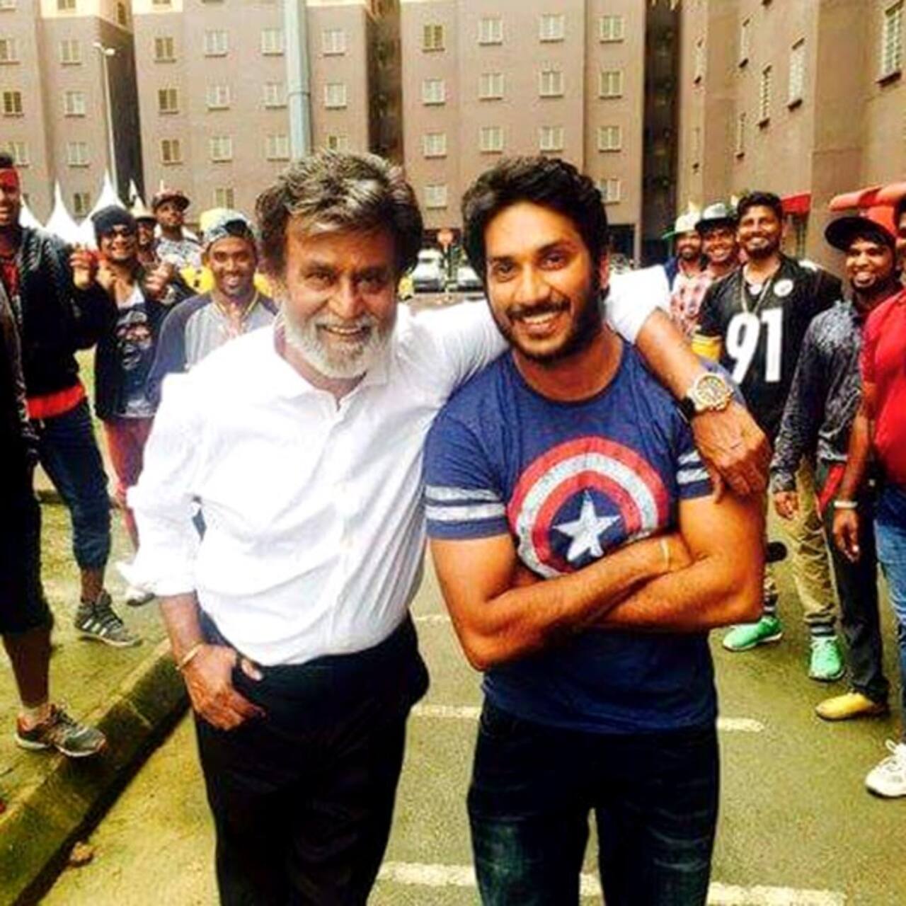Superstar Rajnikanth meets fans during ‘Kabali’ shoot